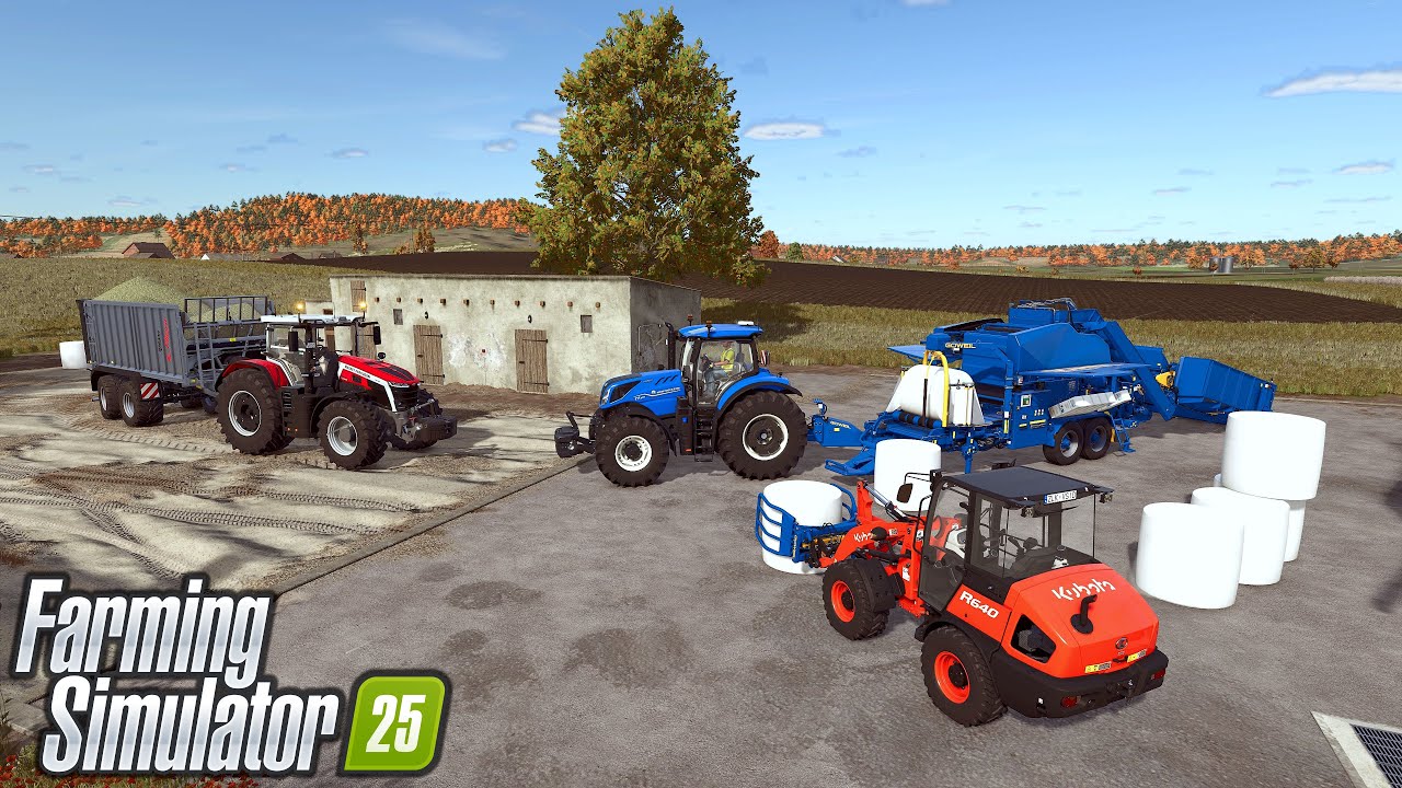 Farming Simulator 25 4k Ultra Settings Gameplay - Let's Make Silage ...