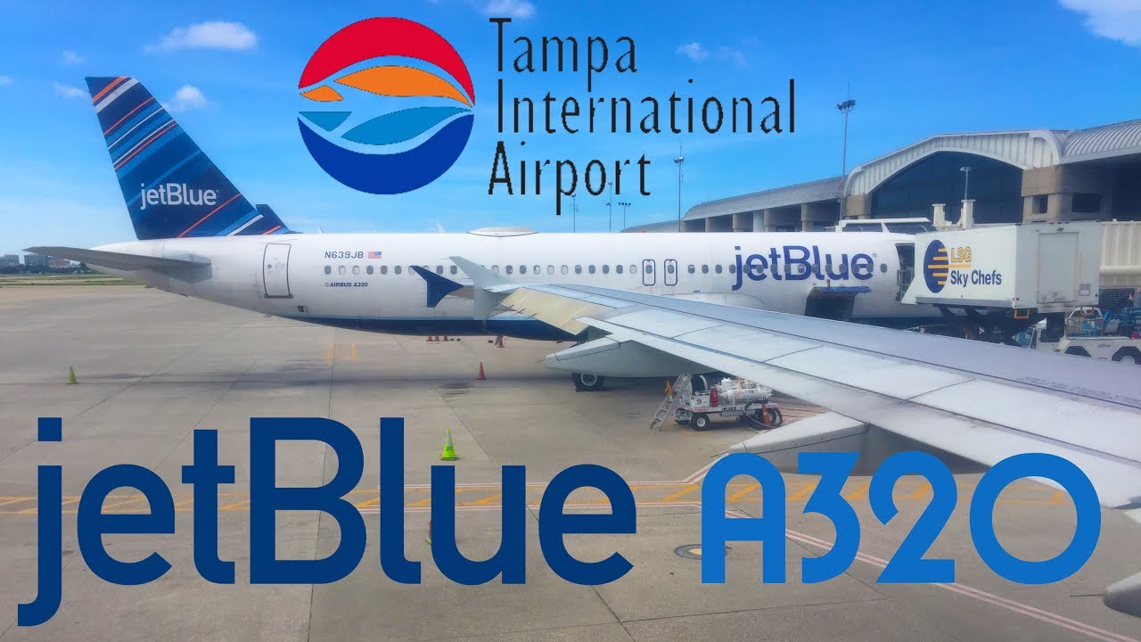 JetBlue Airways Airbus A320 In-Flight Takeoff at Tampa Int'l Airport ...