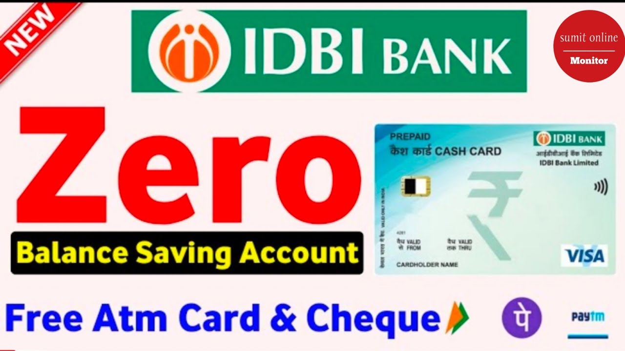 IDBI Bank Zero Balance Account Opening Line How to Open Online Saving ...