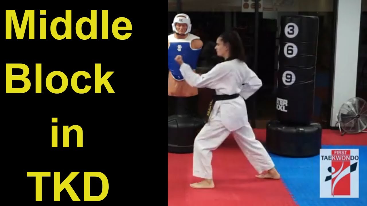 Middle Block in World Taekwondo - YouTube