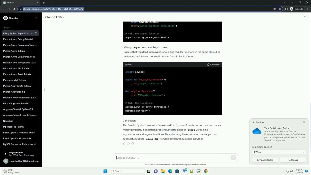 Python Async Def Invalid Syntax Youtube