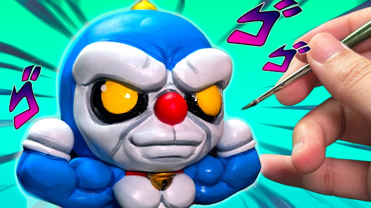 I made Chibi Muscle Doraemon. Never skipped leg day - YouTube