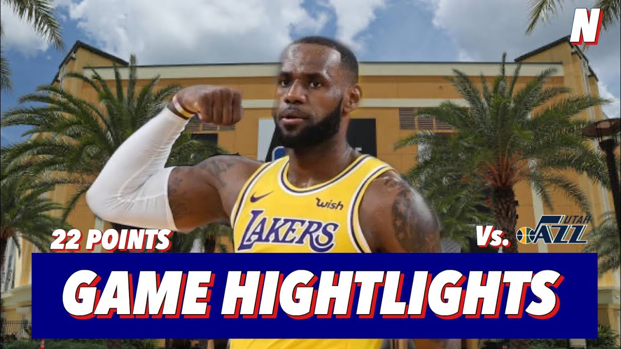 LeBron James 22 Point 9 Ast 8 Reb Game vs Utah Jazz Game Highlights ...