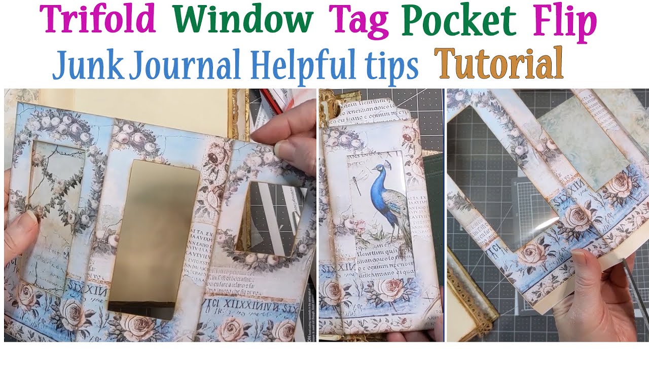 Trifold Window Tag Pocket Flip. Step by step Tutorial using a common element from my digital ...