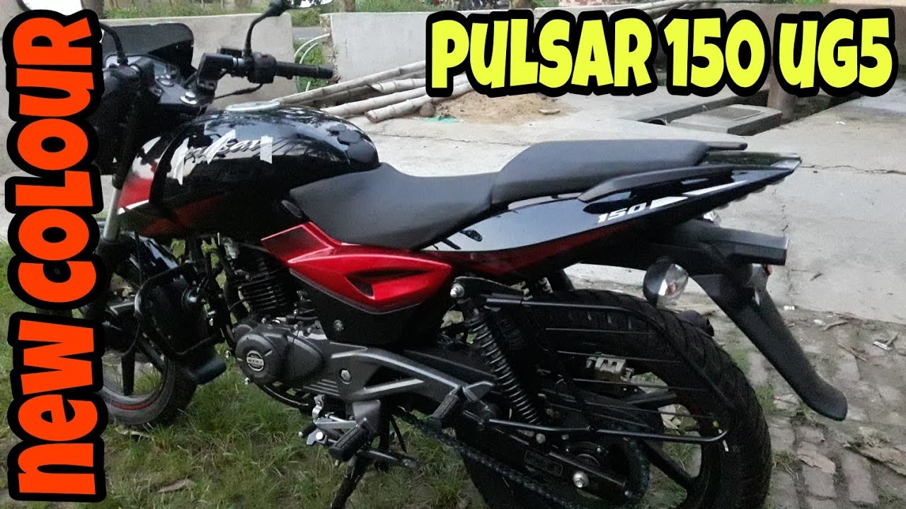 BAJAJ PULSAR 150 UG5 TWIN DISC RED &BLACK NEW COLOUR - YouTube