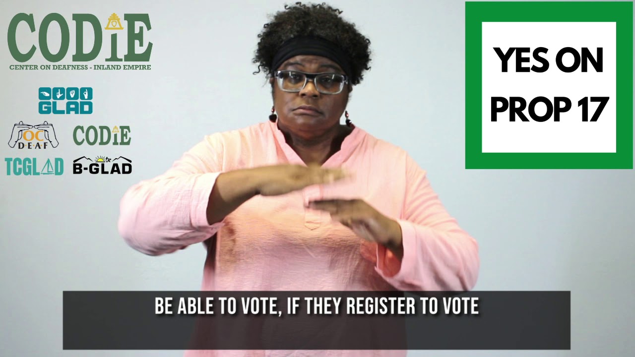 Pro and Con on Prop 17: Restores Right to Vote after Completion of ...