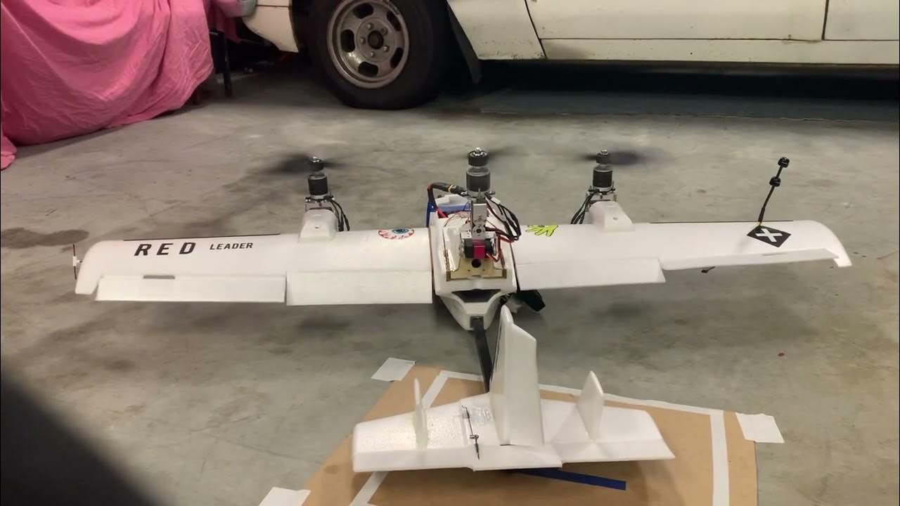 Arduplane Tricopter Tilt-rotor - first free launch and crash landing ...