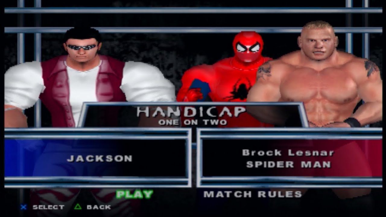 WWE SMACKDOWN! HANDICAP MATCH: 1 vs 2 - YouTube