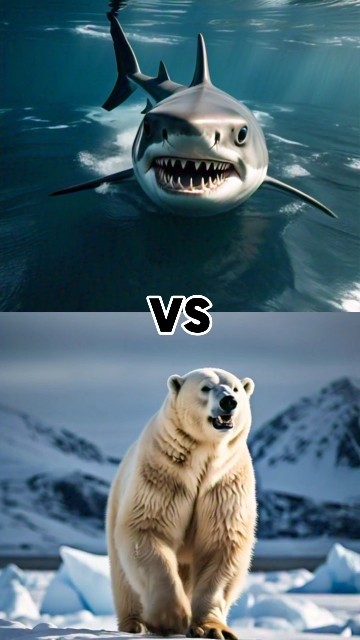 Great white shark Vs Sea creatures🤯 (polar bear, crocodile,sea horse, octopus, turtle, dolphin)# ...