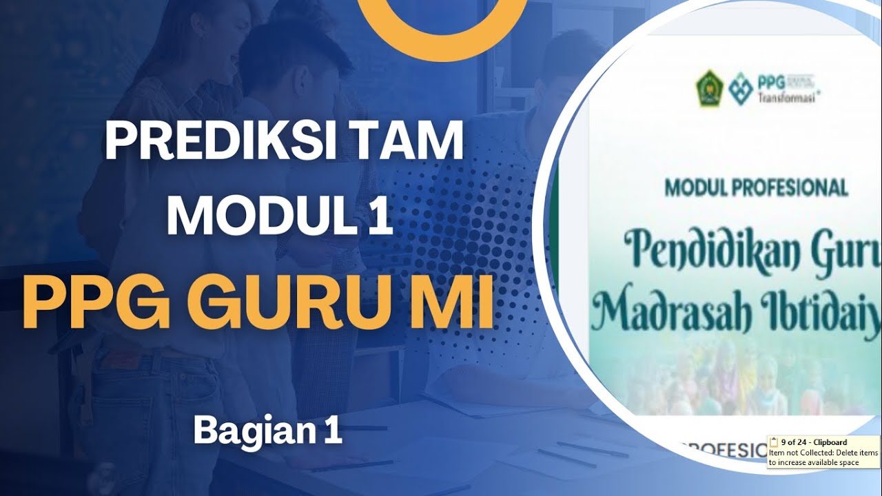 Prediksi Soal TAM Modul 1 PPG Guru MI -Modul Profesional - YouTube