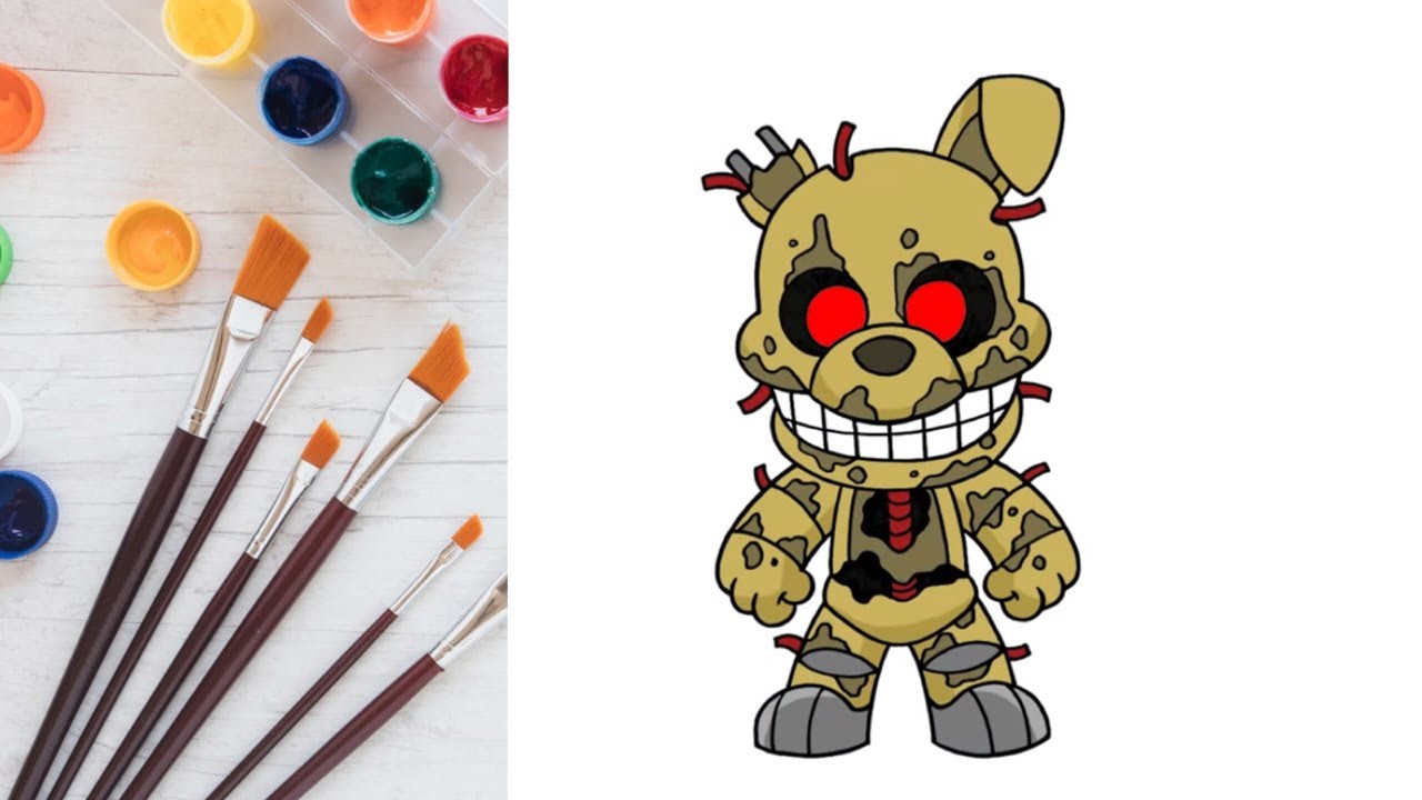 How To Draw Springtrap | Five Nights at Freddy's - YouTube