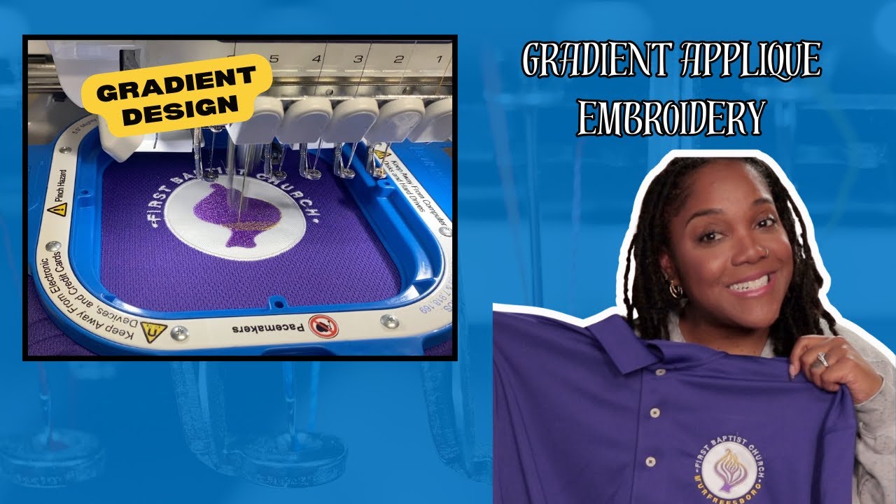 Gradient Embroidery Patch Embroidery | Embroidery Applique Left Chest ...