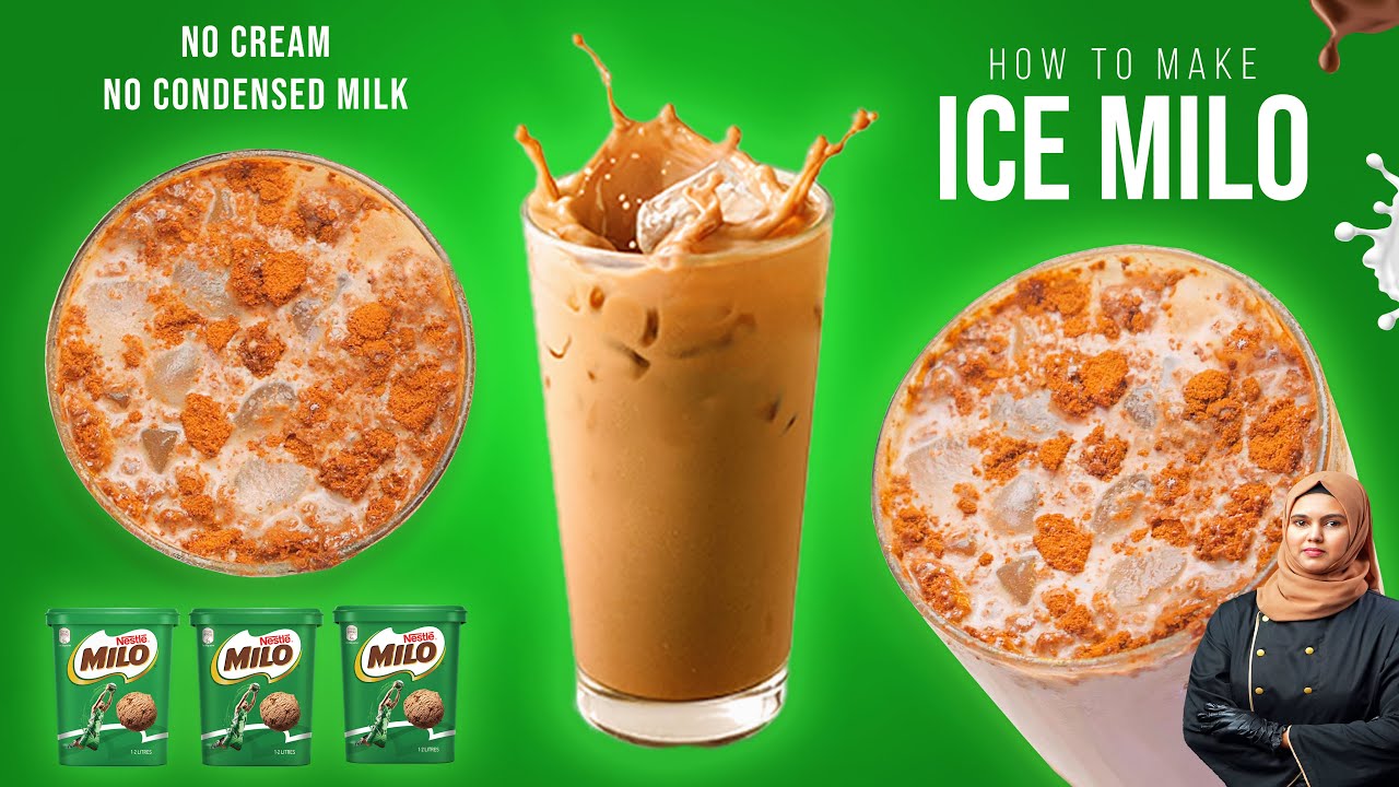 Ultimate ICE MILO Recipe | How To Make Cold Iced Milo | Refreshing Cold ...
