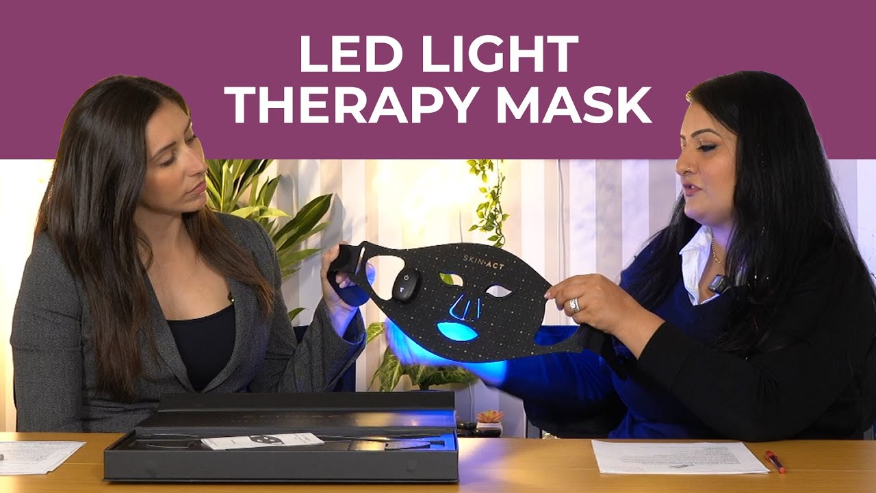 Glowing Voices by SkinAct! LED Light Therapy Mask - YouTube