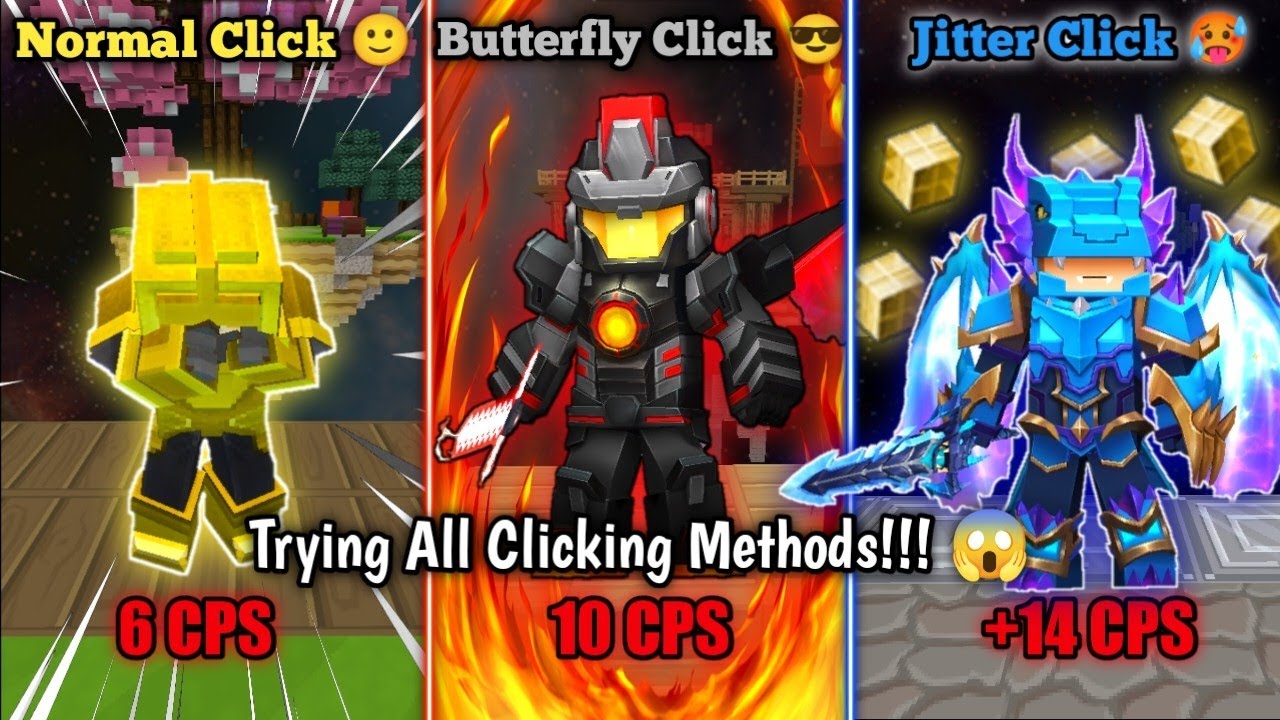 Trying All Clicking Methods On Mobile 🔥 [Blockman GO] - YouTube