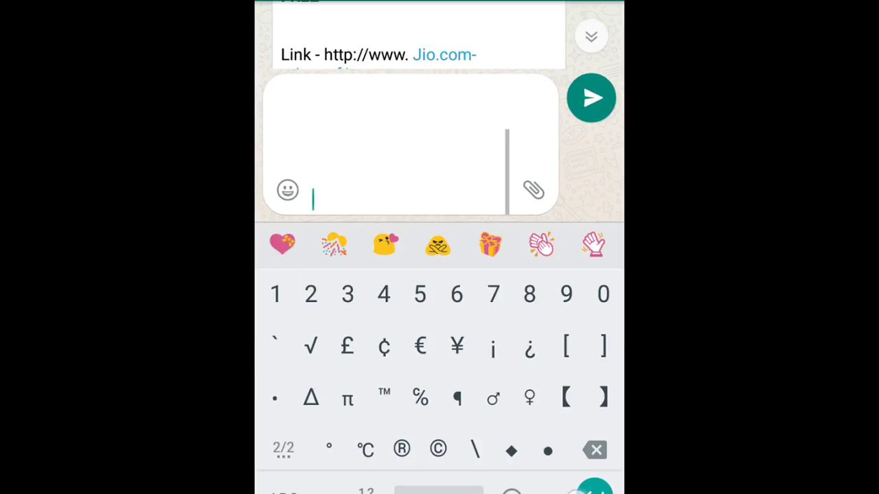 how to create a blank message in whatsapp - YouTube