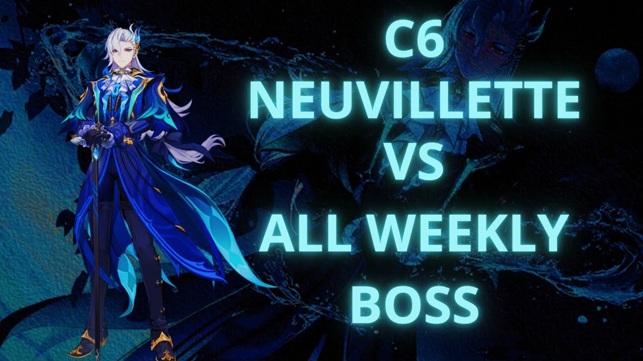 C6 Neuvillette Vs All Teyvant Weekly Boss#genshinimpact - YouTube