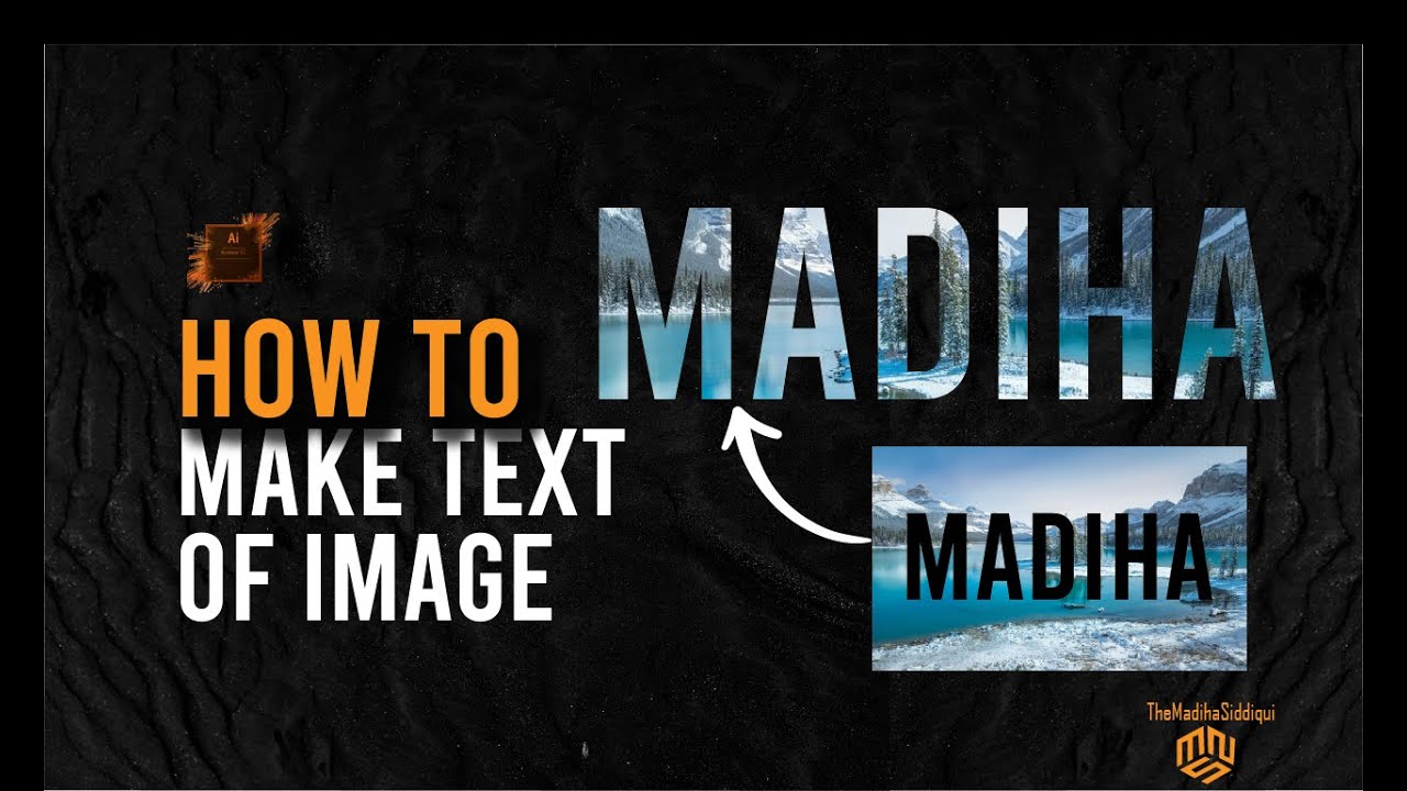 How To Incorporate Image in Text | Clipping Mask| Adobe Illustrator ...