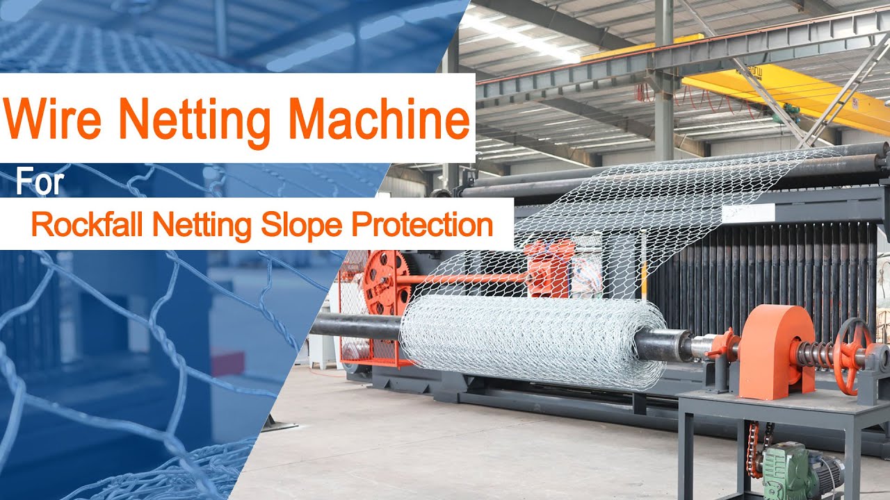Rockfall Netting Machine | Rock Netting Slope Protection | Double Twist ...