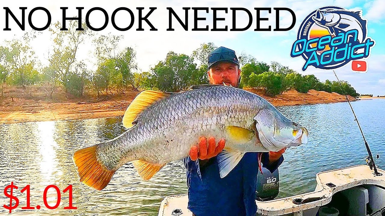 PART 3 - BIG Build up Australian Barra - Caught with NO HOOKS!! MUST ...
