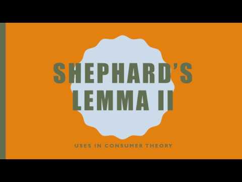 Shephard’s Lemma II: Uses in Consumer Theory - YouTube