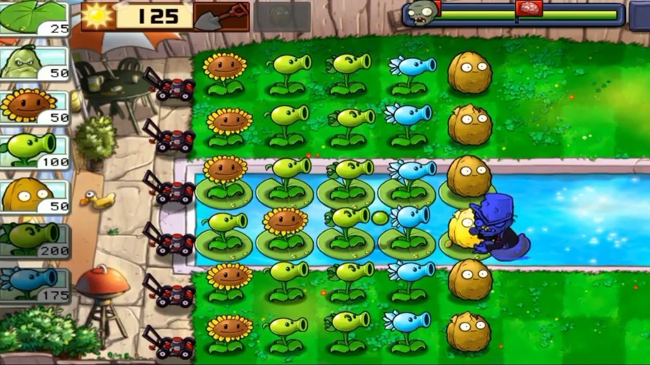 plants vs zombie|pvs|water|level 1to3|kc gaming சிவனே துணை - YouTube