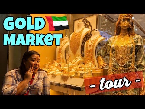 DUBAI GOLD MARKET (SOUQ) + FISHMARKET AT SEAFOOD PALUTO SA CHEF BOY ...