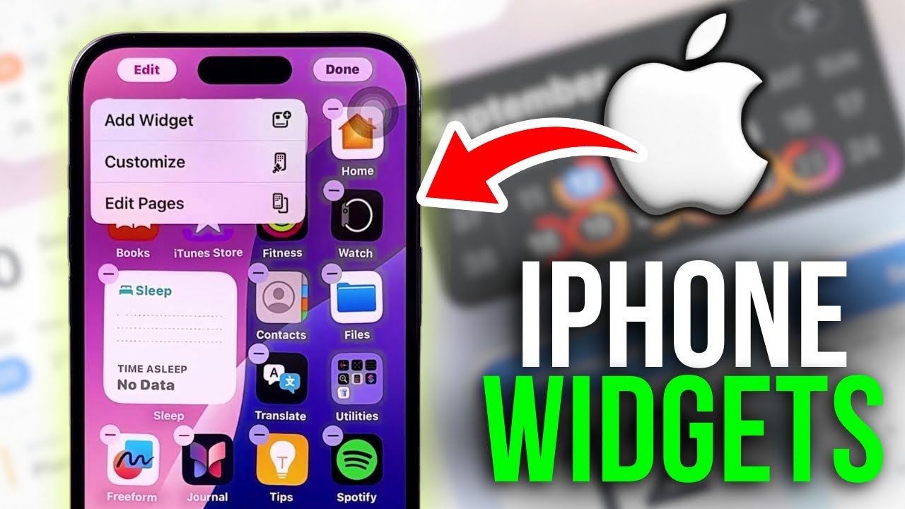 How to Use iPhone Widgets in a Simple Way - YouTube