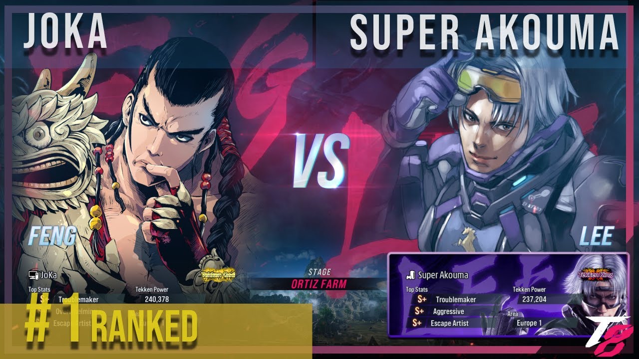 Tekken 8 JOKA (#1 ranked Feng) VS SUPER AKOUMA (Lee) | High Level ...
