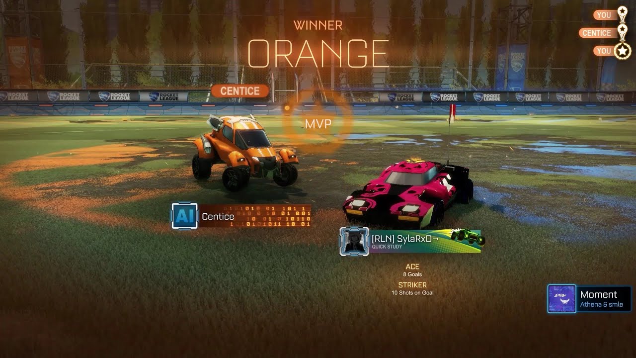 MOMENT - ATHENA & SMLE | PLAYER ANTHEM & MVP | ROCKET LEAGUE - YouTube