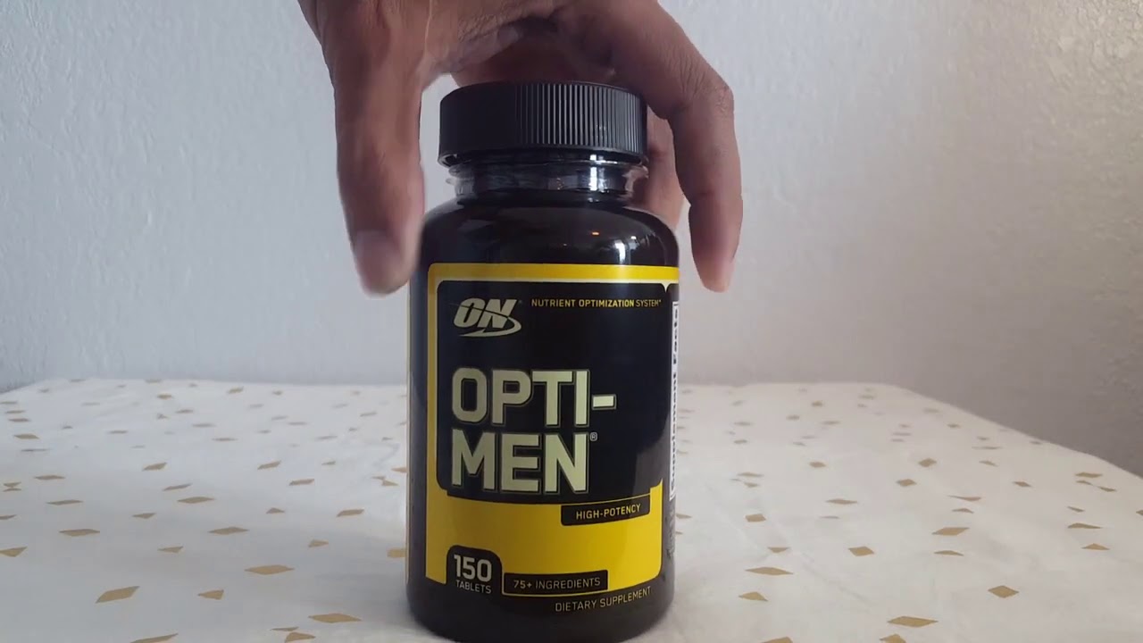 Opti-men high potency multivitamin - YouTube