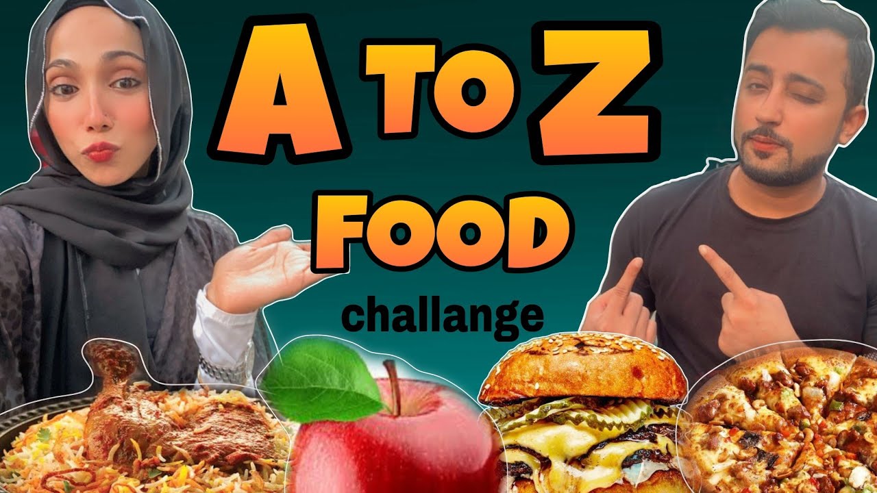 EXTREME A TO Z Food Challange 😄Eating Only Alphabet Food 🥴# ...