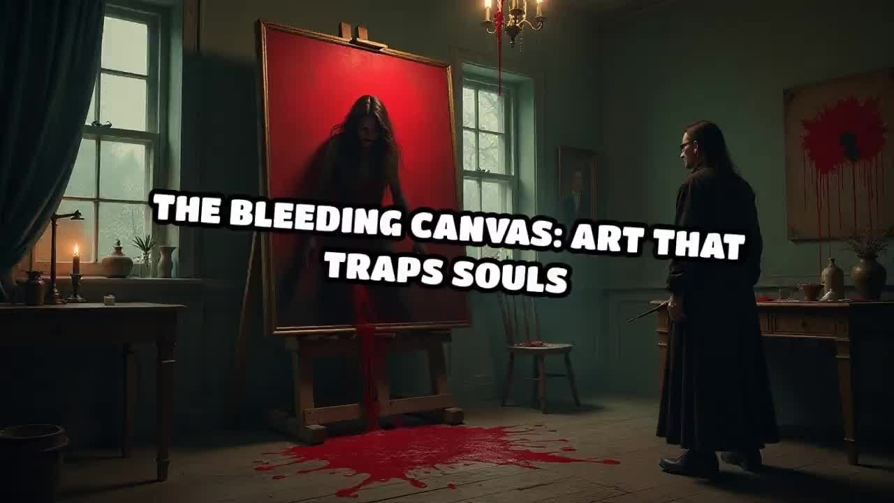 The Bleeding Canvas: Art That Traps Souls - YouTube