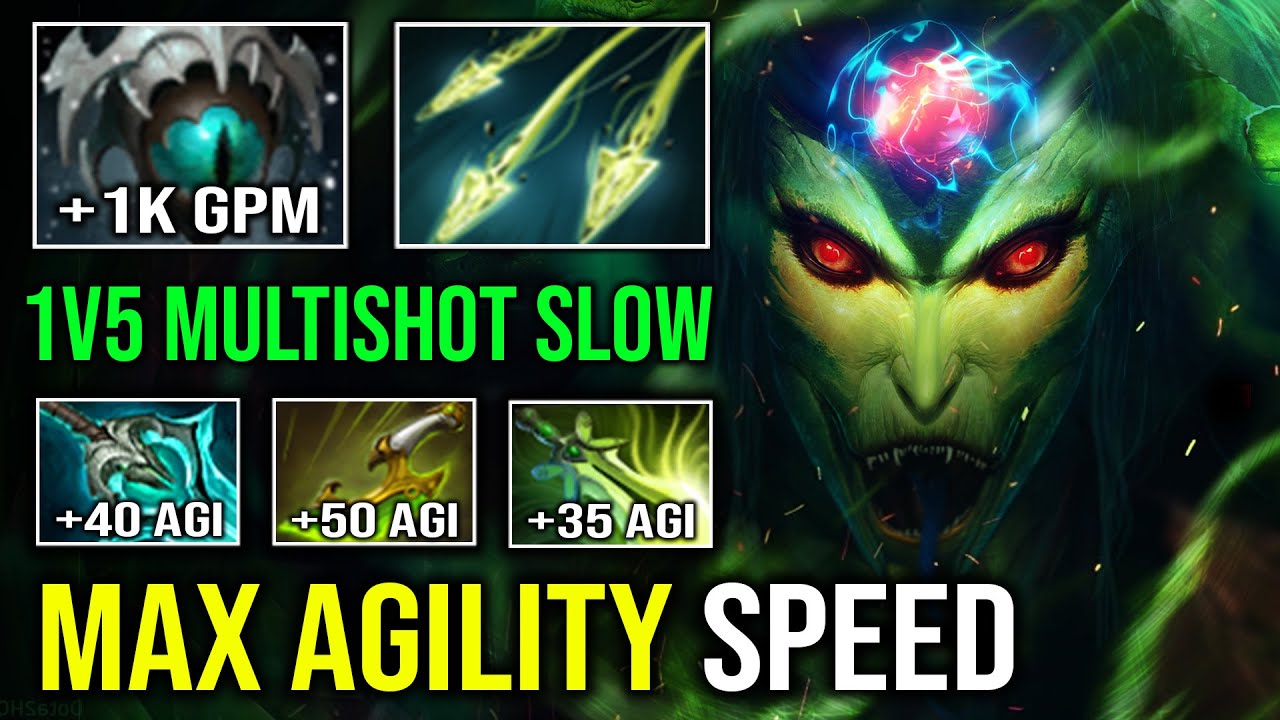 HOW TO OFFLANE MEDUSA 1v5 Multishot Full Agility Speed 1K GPM Tank Mana ...