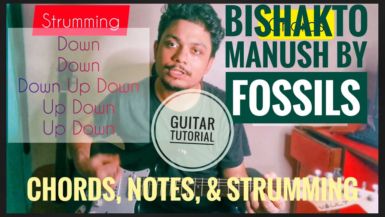 Bishakto Manush Guitar Tutorial | Shamik Chakraborty - YouTube