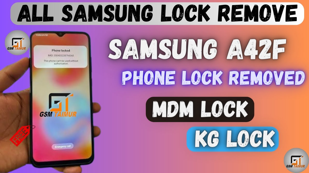 Samsung A042F Remove MDM [KG] Permanent Remove 100% kg lock remove with ...