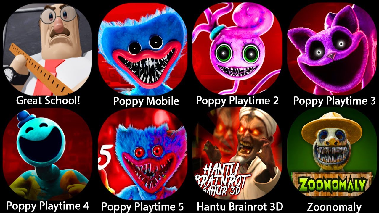 Poppy Playtime Chapter 4 Mobile,Poppy Playtime 1 2 3,Poppy 5 Fan,Roblox ...