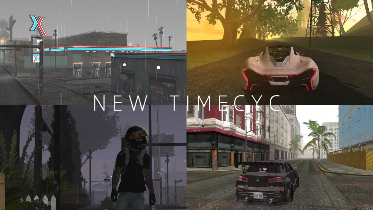 New ultra graphics 🦋 (timecyc & colorcycle) • GTA SA Android - YouTube