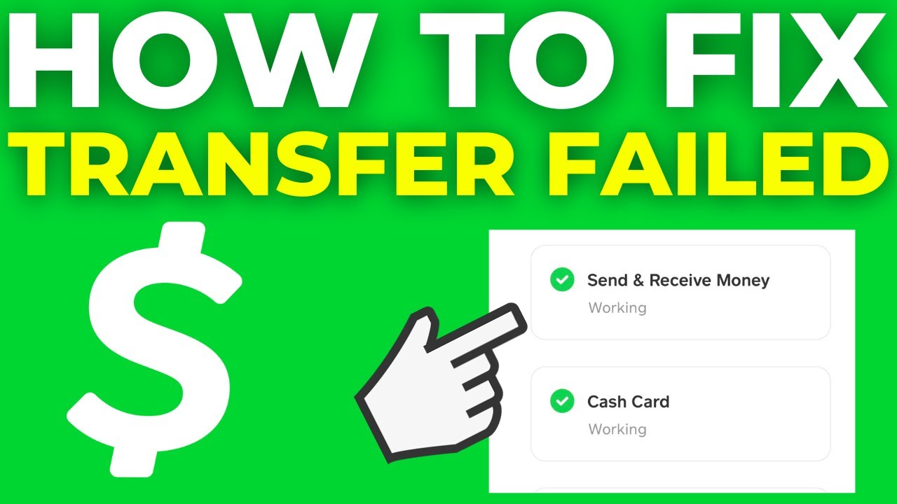 How To Fix Cash App Transfer Failed 2025 - YouTube