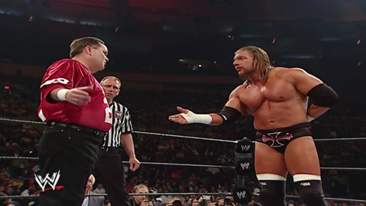 Triple H w/ Ric Flair vs Jim Ross No DQ Match - Raw 18/4/05 (1/2) - YouTube