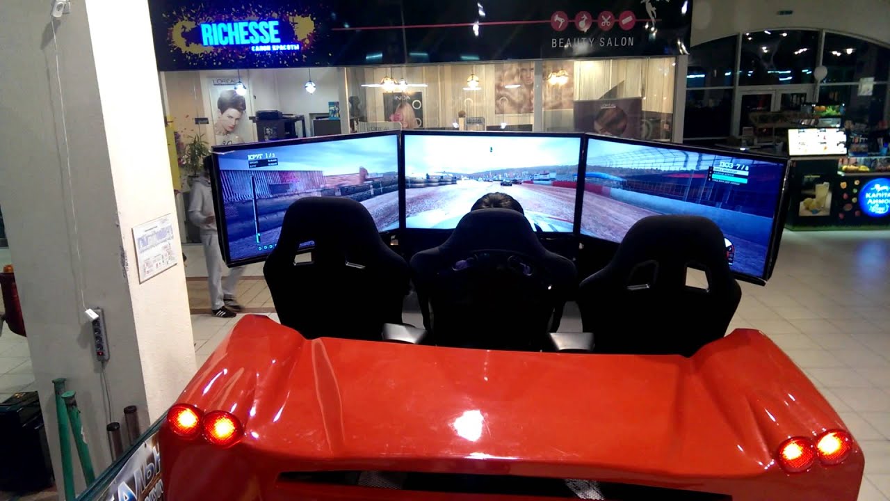 6dof racing simulator of active-game - YouTube