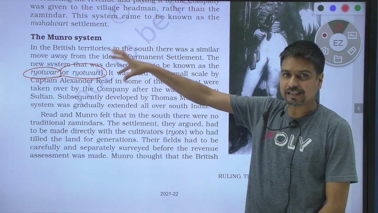 class 8 History || chp. 3 Ruling the country side (The Munro system ...