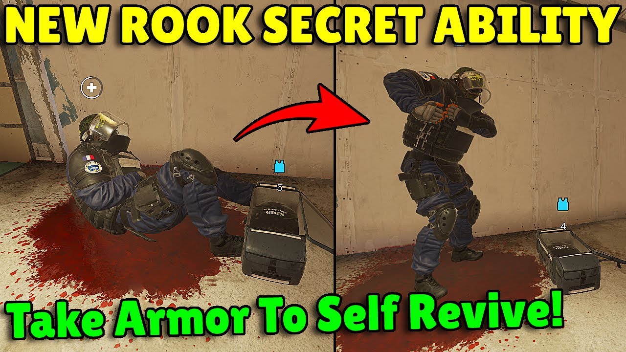 *NEW* Rook Armor Hidden Ability To SELF REVIVE! - Rainbow Six Siege ...