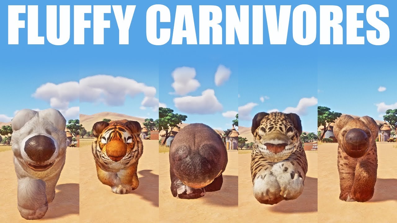 Fluffy Carnivores Animals speed Races in Planet Zoo RTX 3080 included ...
