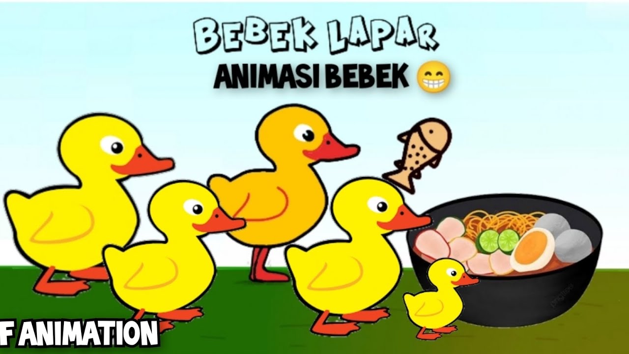 Bebek Lucu Kelaparan - Animasi hewan - YouTube