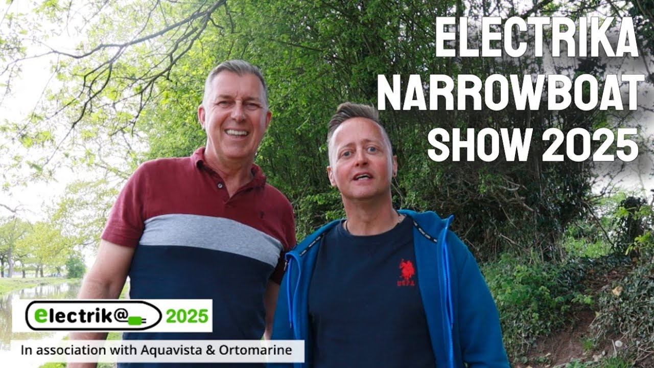 Electrika 2025 Electric Propulsion Narrowboat Show Brinklow Marina - YouTube