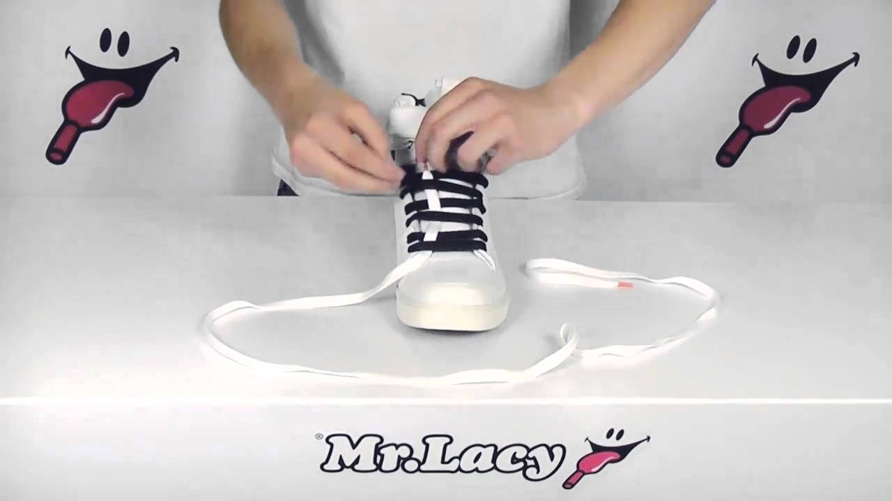 Lacing Methods : Checkerboard (how to lace) - YouTube