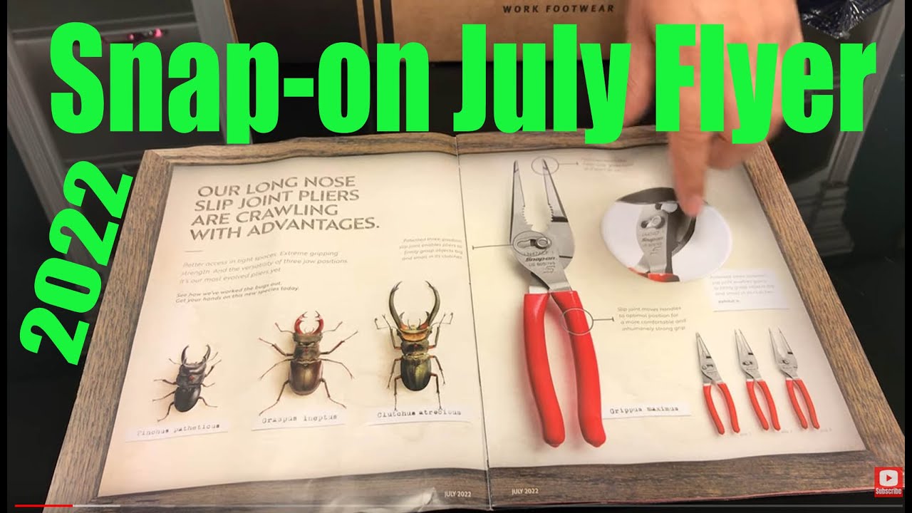 Snap-On July Flyer - pliers sale - YouTube