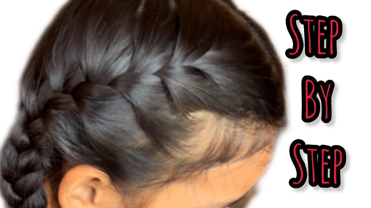 Two side french braid || hairstyle for school girl || Viral hairstyle ...