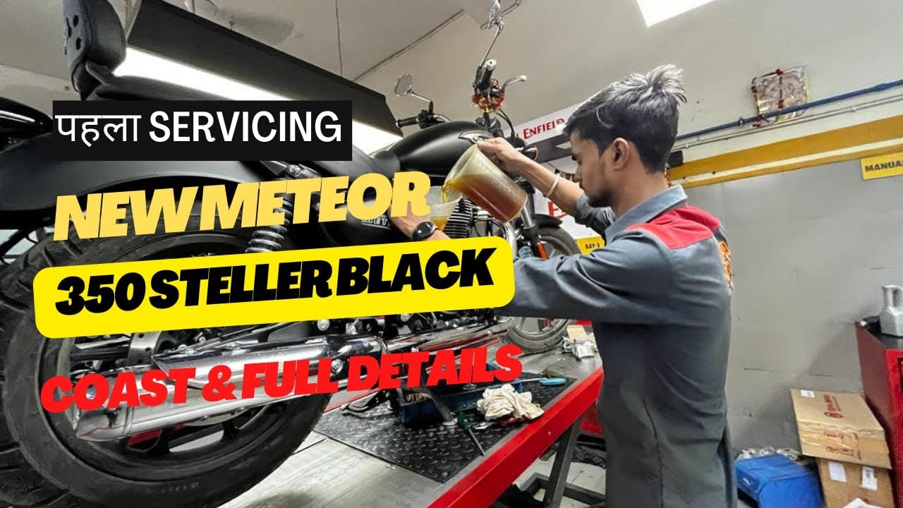 First Servicing New Meteor Stellar Black 350 Coast & Full Details - YouTube